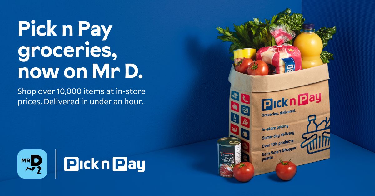Order PnP Groceries On The Mr D App